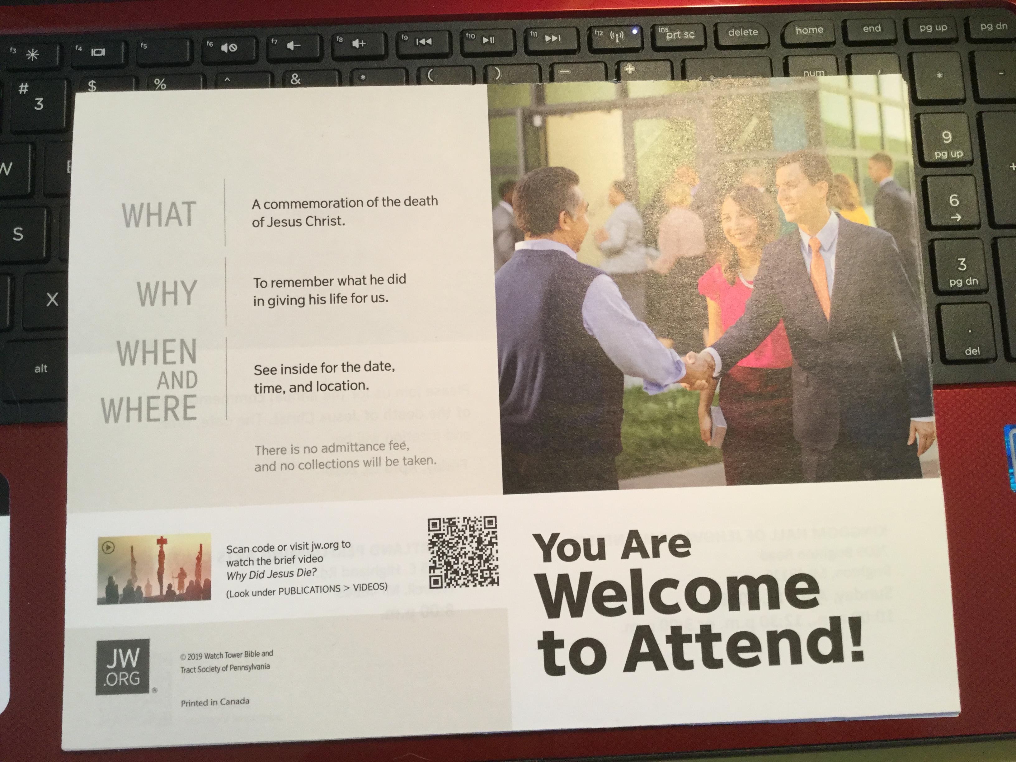 Memorial 2019 Invitation Is Online Encouragement For The Worldwide 
